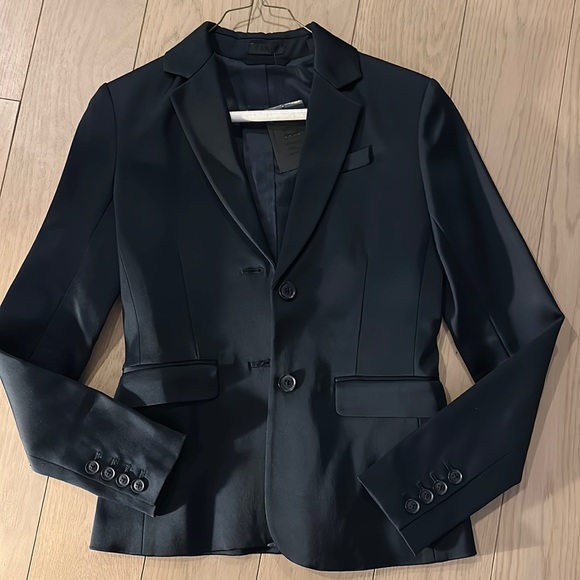 ATM Anthony Thomas Melillo | Jackets & Coats | Atm Blazer Shiny Navy ...